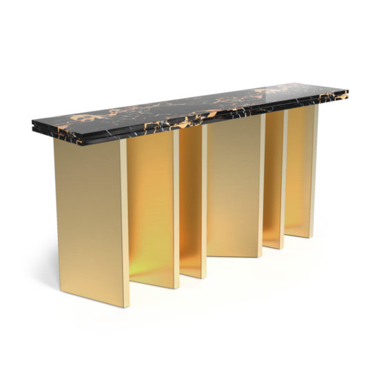 Contemporary Marble Console - Juliettes Interiors