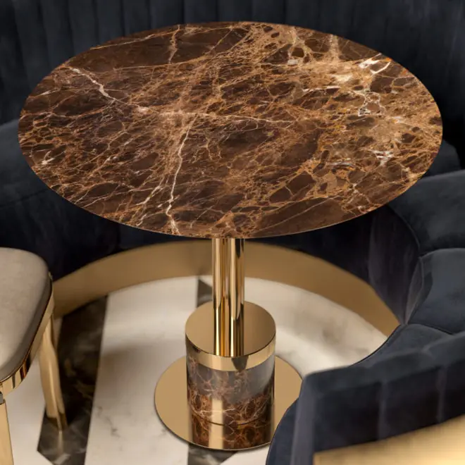 Luxury Marble Bar Table - Juliettes Interiors