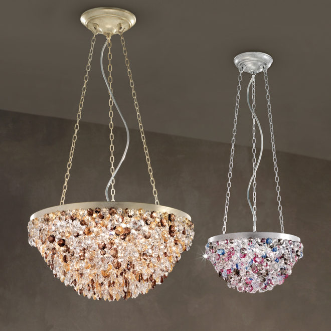 Modern Coloured Glass Chandelier - Juliettes Interiors