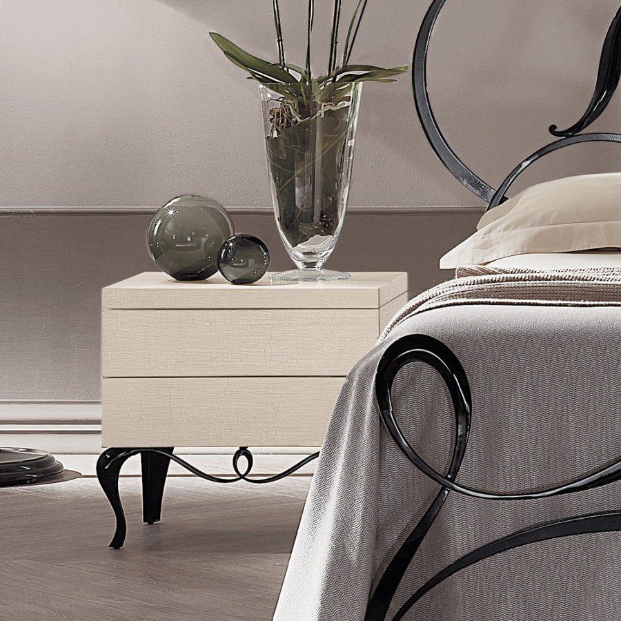 Modern Two Drawer Bedside Cabinet - Juliettes Interiors