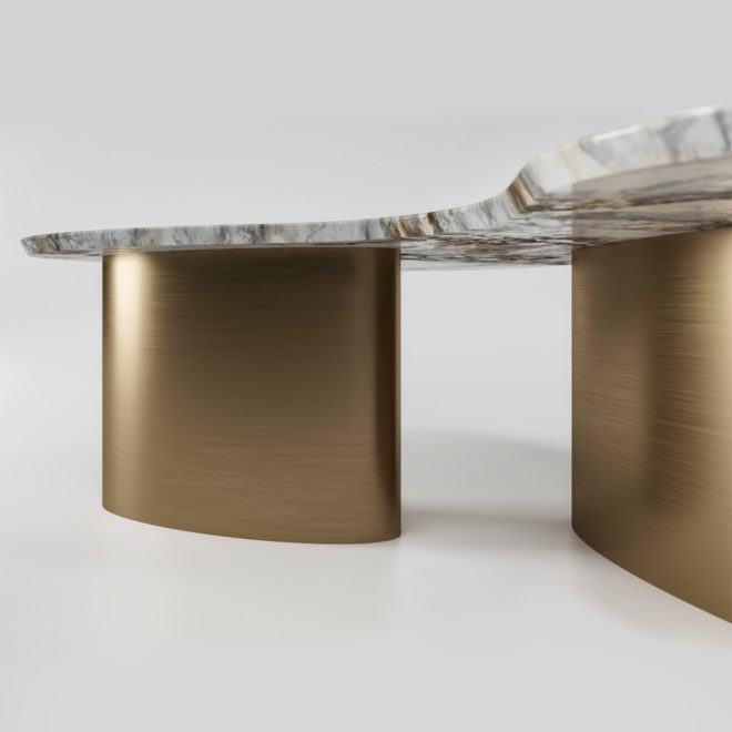 Exclusive Modern Precious Stone Coffee Table - Juliettes Interiors