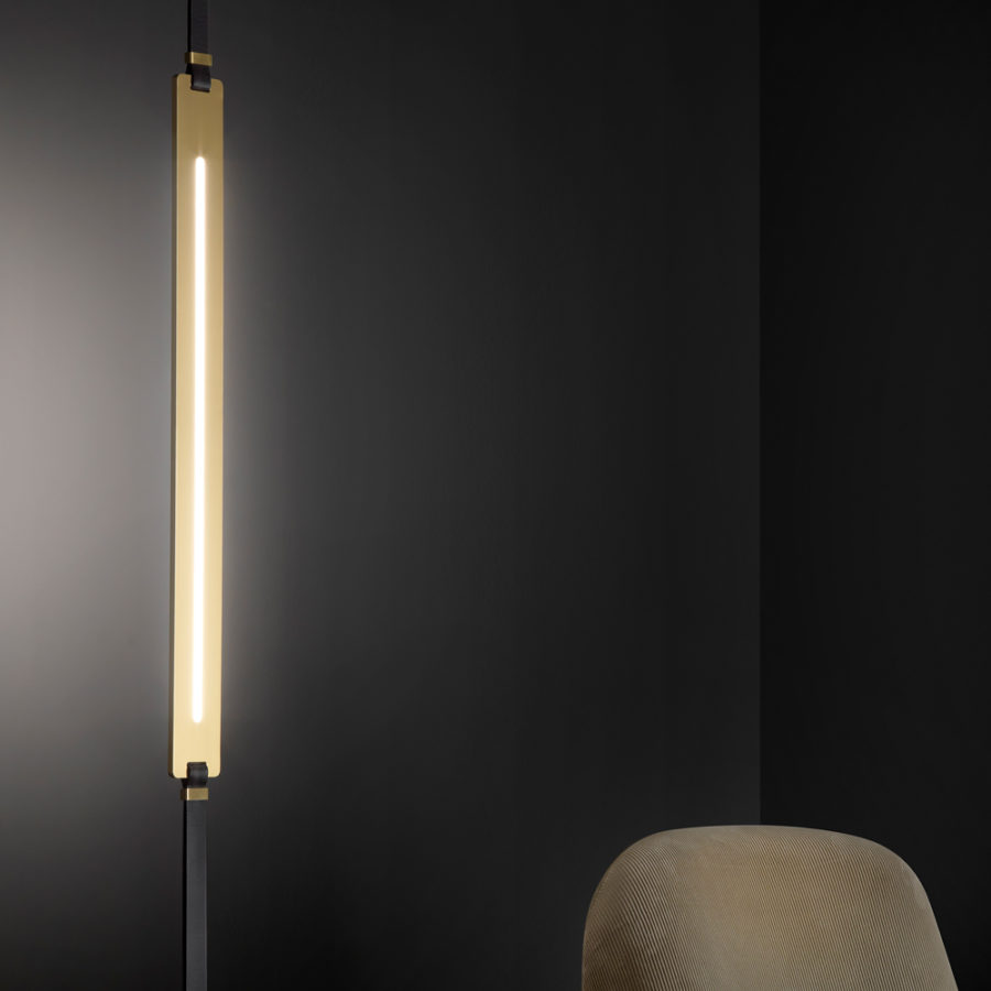 Contemporary Vertical Floor To Ceiling Lamp - Juliettes Interiors