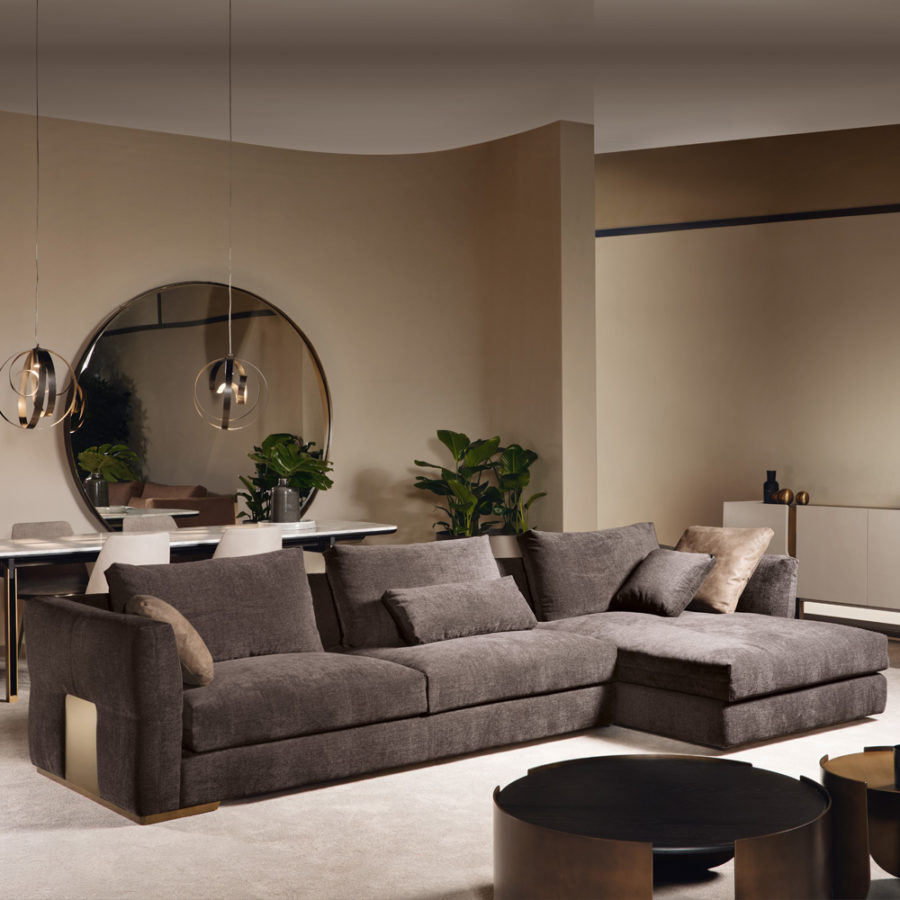 Large Modern Italian Corner Sofa - Juliettes Interiors