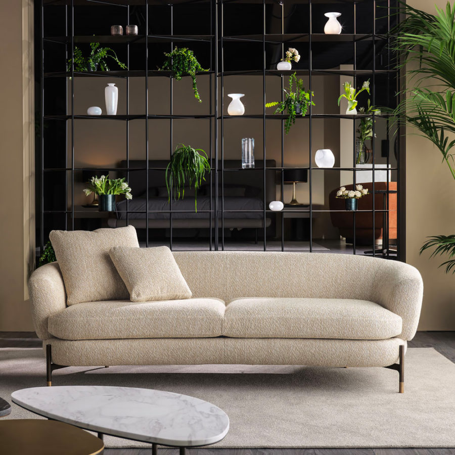 Modern Curved Sofa - Juliettes Interiors