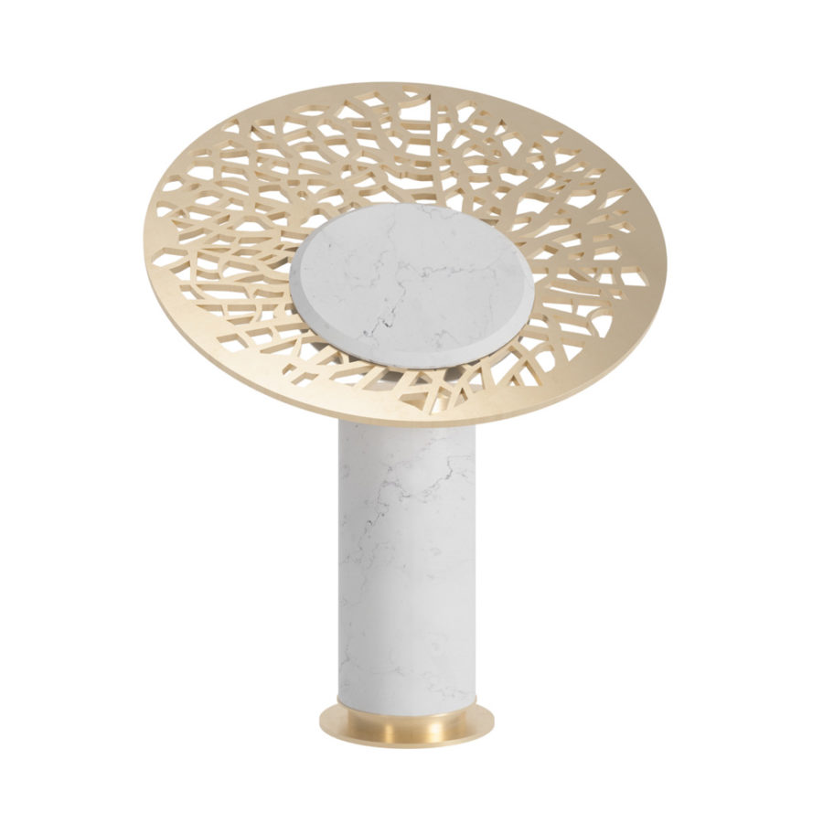 Modern Marble And Brass Table Lamp - Juliettes Interiors
