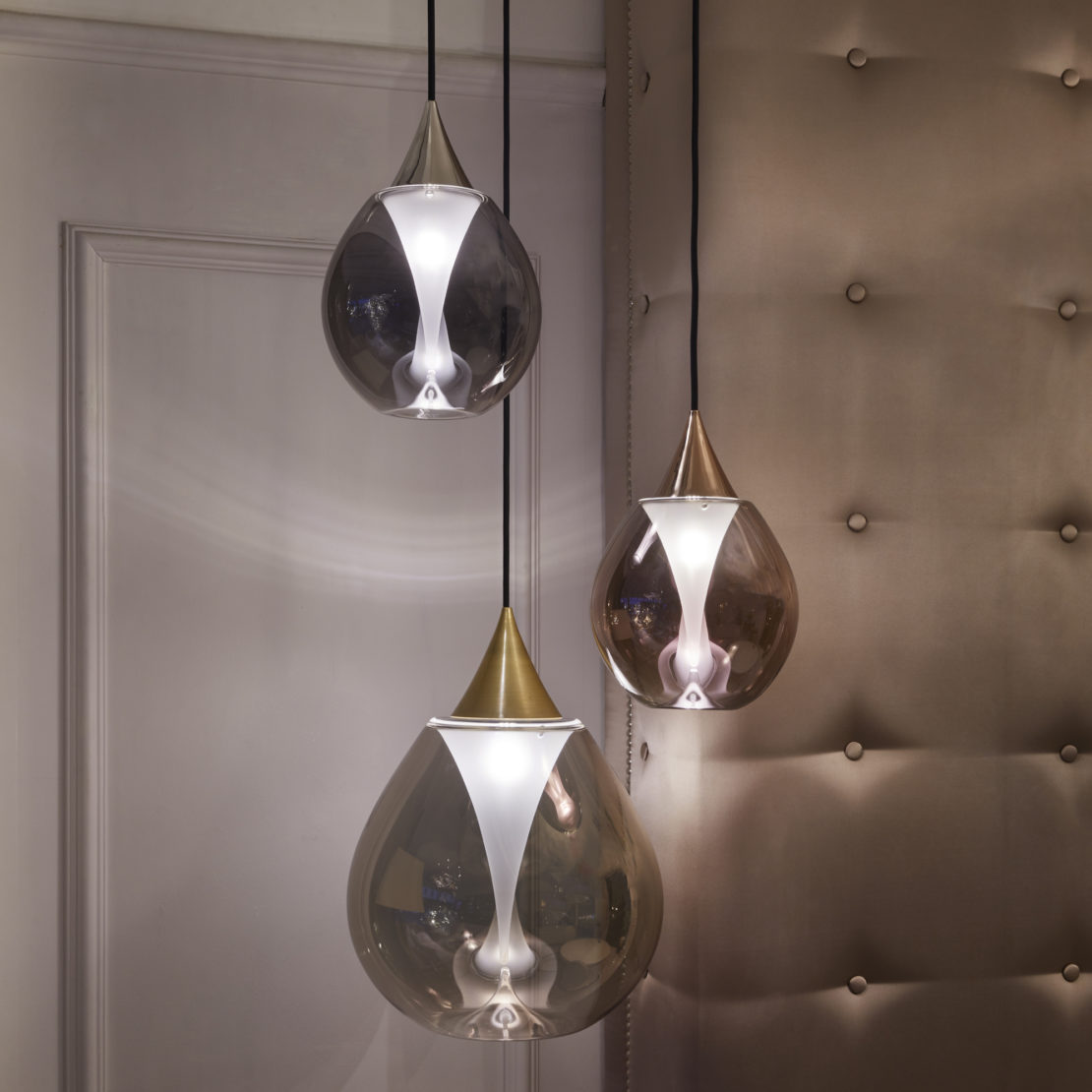 Exclusive Glass Pendant Light Set - Juliettes Interiors