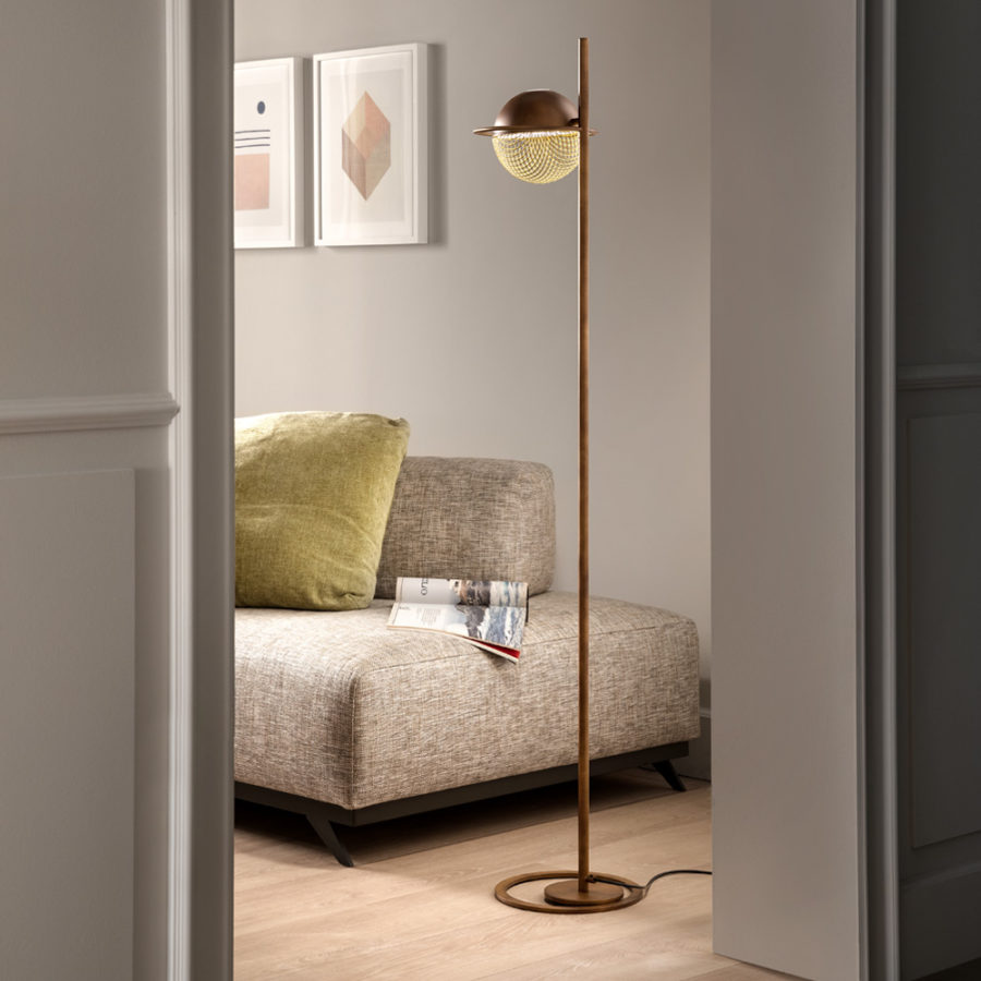 Modern Round Floor Lamp - Juliettes Interiors
