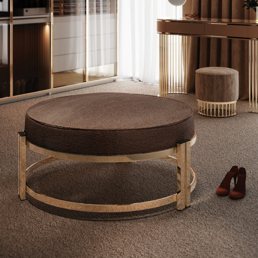 Contemporary Round Bench - Juliettes Interiors