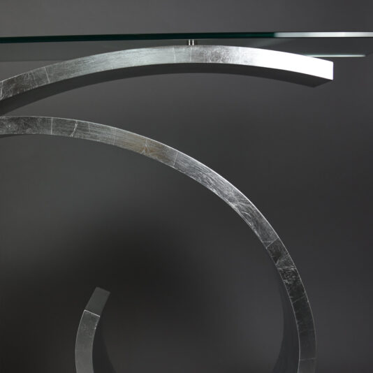 Exclusive Silver Leaf Console Table - Juliettes Interiors