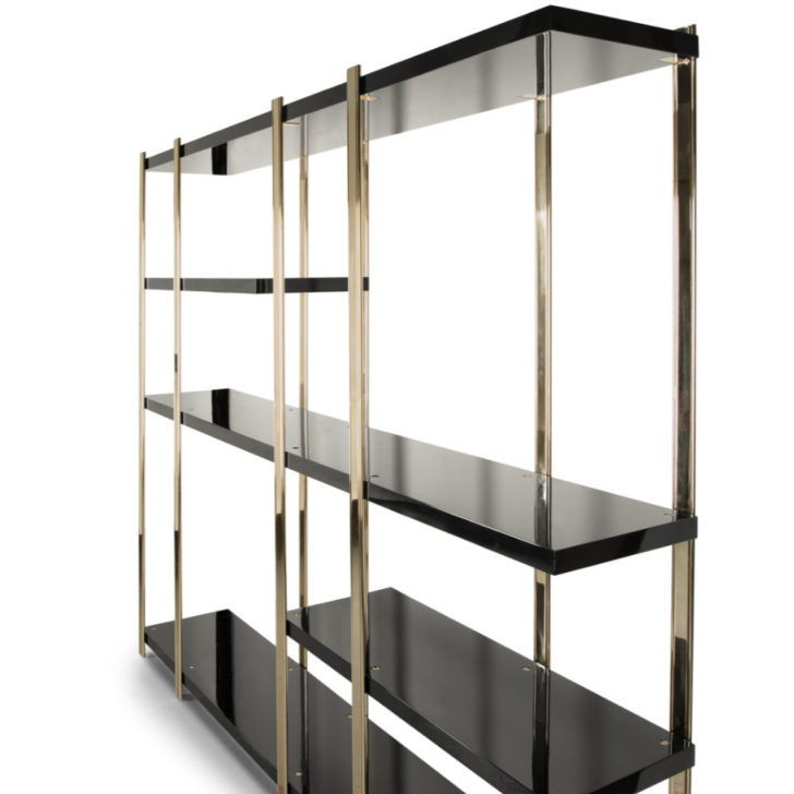 Large Contemporary Open Bookcase - Juliettes Interiors