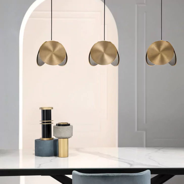 Illuminate Your Space with 5 Metal Disc Pendant Lights