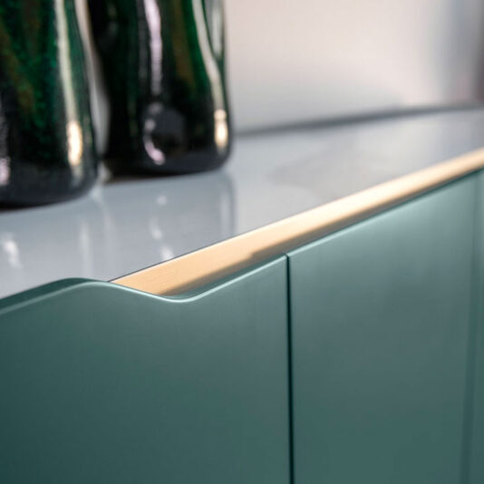 Large Modern Curved Buffet Sideboard - Juliettes Interiors