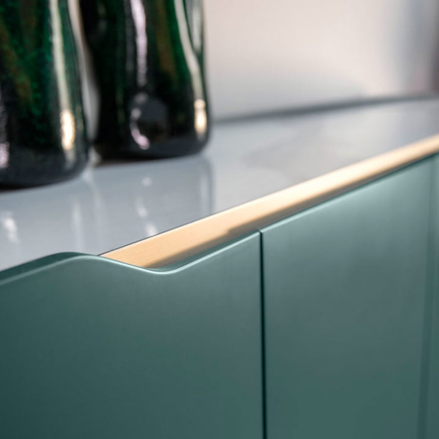 Large Modern Curved Buffet Sideboard - Juliettes Interiors