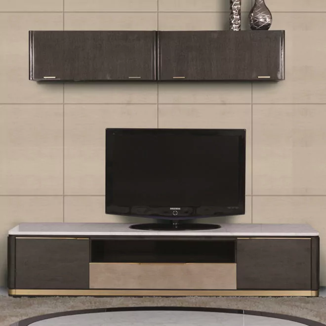 Luxury Marble Top TV Unit - Juliettes Interiors