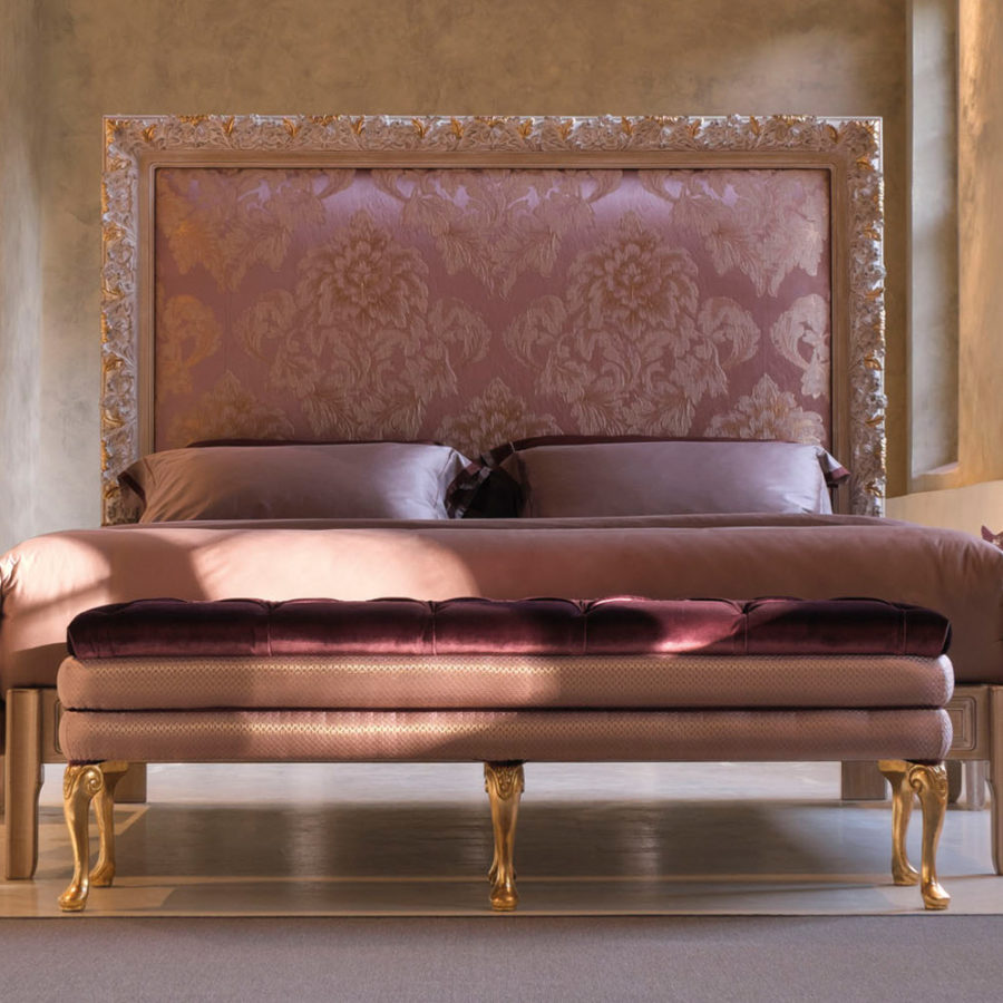 Large Classic Louis XVI Style Bench - Juliettes Interiors