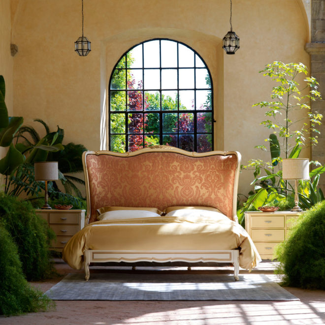 Classic Style Tall Winged Bed - Juliettes Interiors