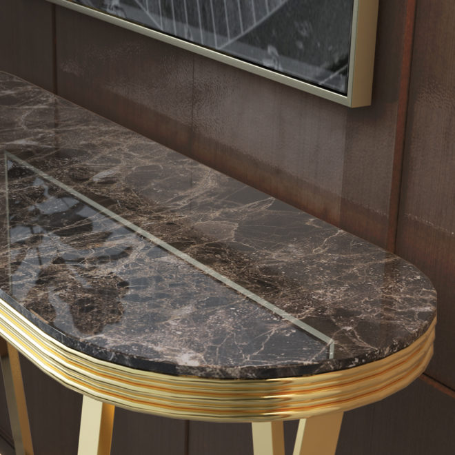 Luxury Premium Marble Console Table - Juliettes Interiors