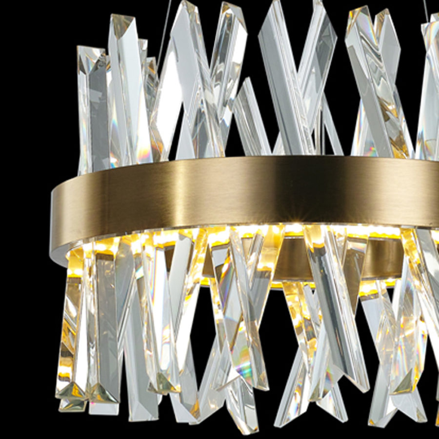 Exclusive Small Brass Pendant Light - Juliettes Interiors