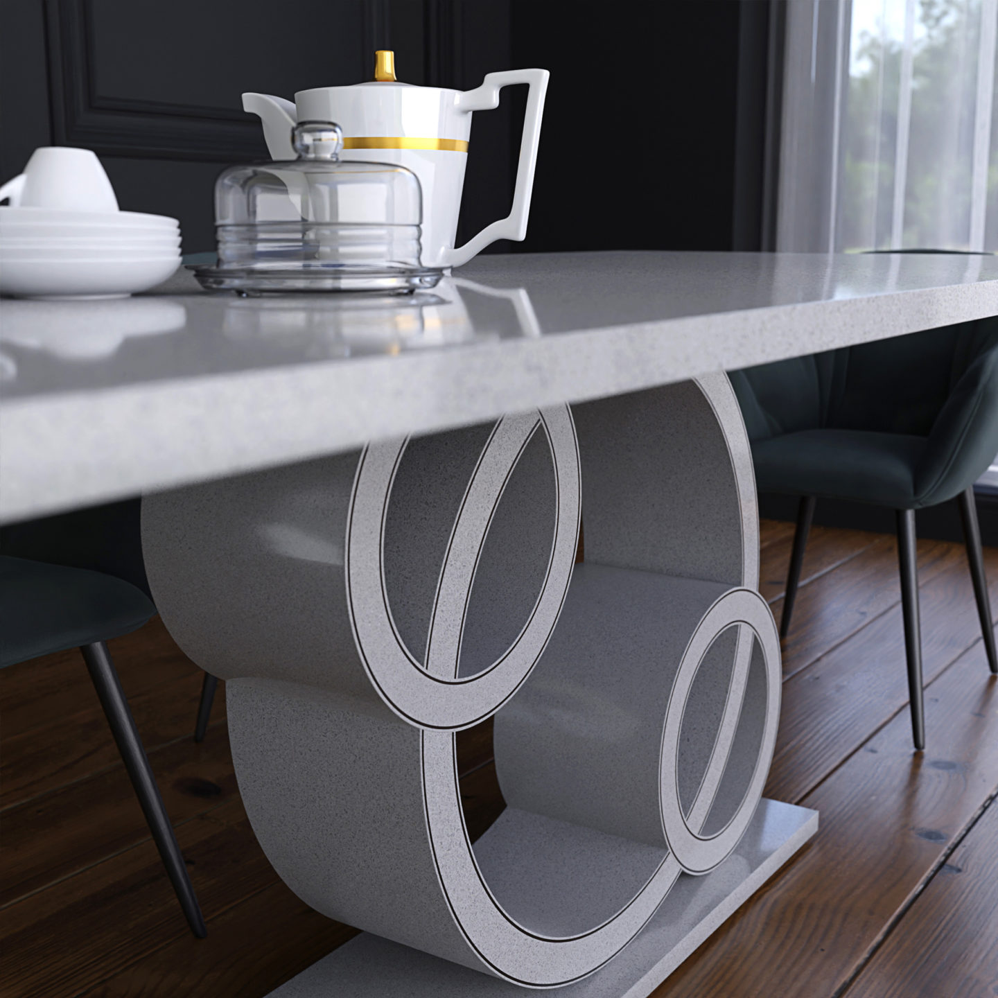 Exclusive Marble Dining Table - Juliettes Interiors
