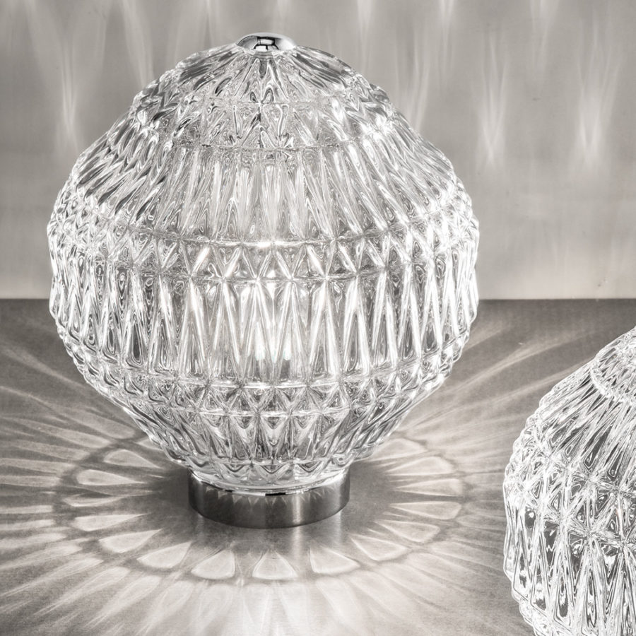 Round Murano Glass Table Lamp - Juliettes Interiors