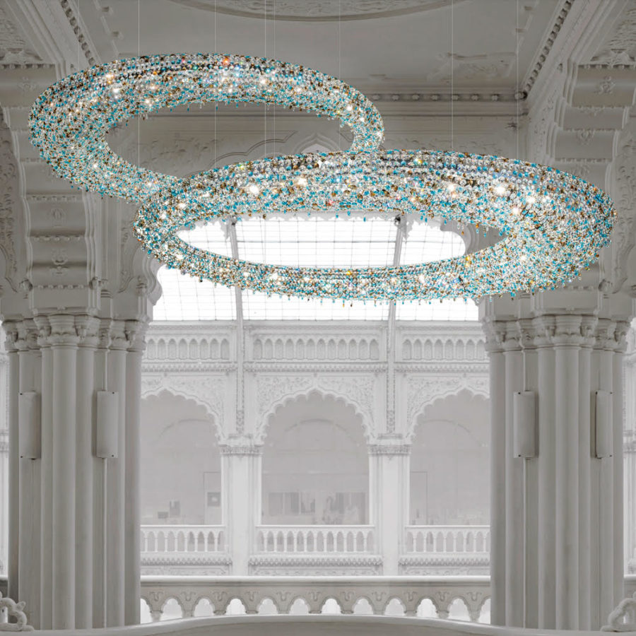 Luxury Coloured Crystal Chandelier - Juliettes Interiors