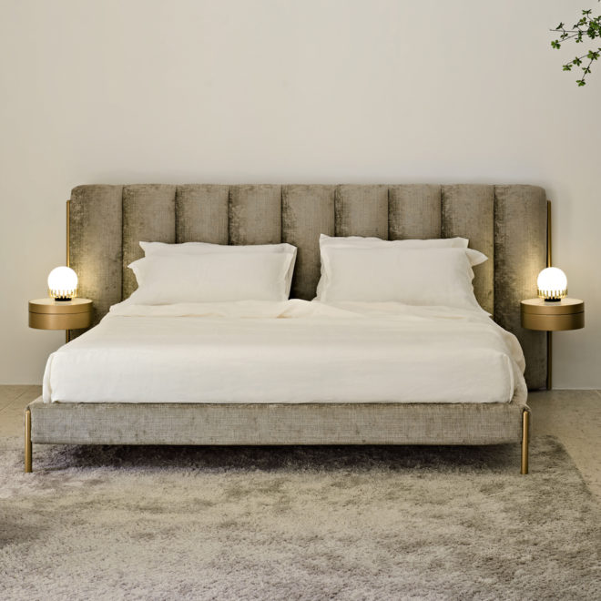Luxury Modern Bed With Wide Headboard - Juliettes Interiors