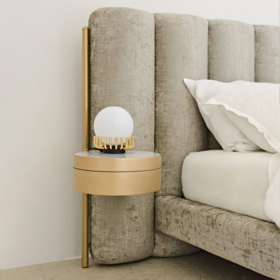 Luxury Modern Bed With Wide Headboard - Juliettes Interiors