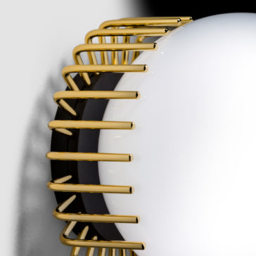 Small Contemporary Sphere Wall Light - Juliettes Interiors