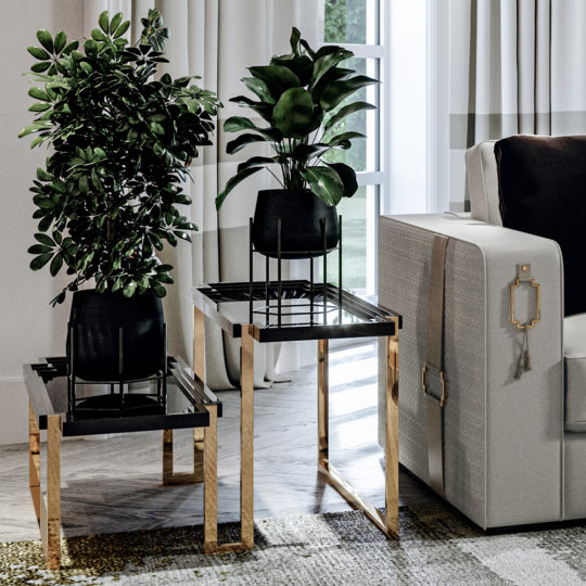 High End Double Tiered End Table - Juliettes Interiors