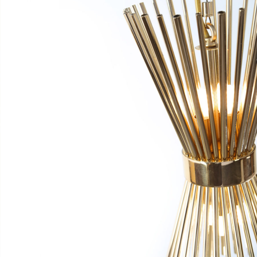 Modern Gold Plated Pendant Light - Juliettes Interiors