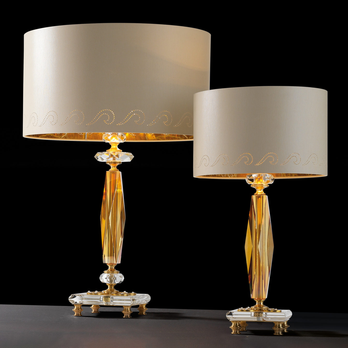 Classic Glass Table Lamp - Juliettes Interiors