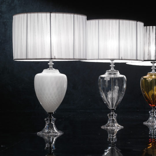 Modern Coloured Glass Table Lamps - Juliettes Interiors