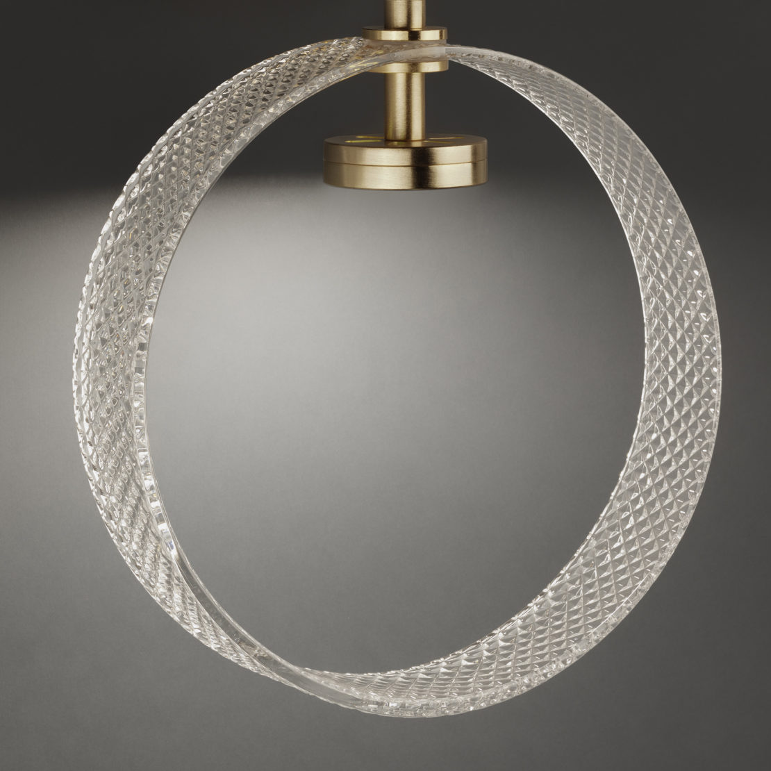 Illuminate Your Space with a Contemporary Glass Ring Chandelier