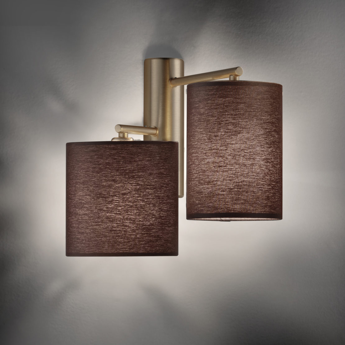 Modern Double Wall Light With Shades - Juliettes Interiors