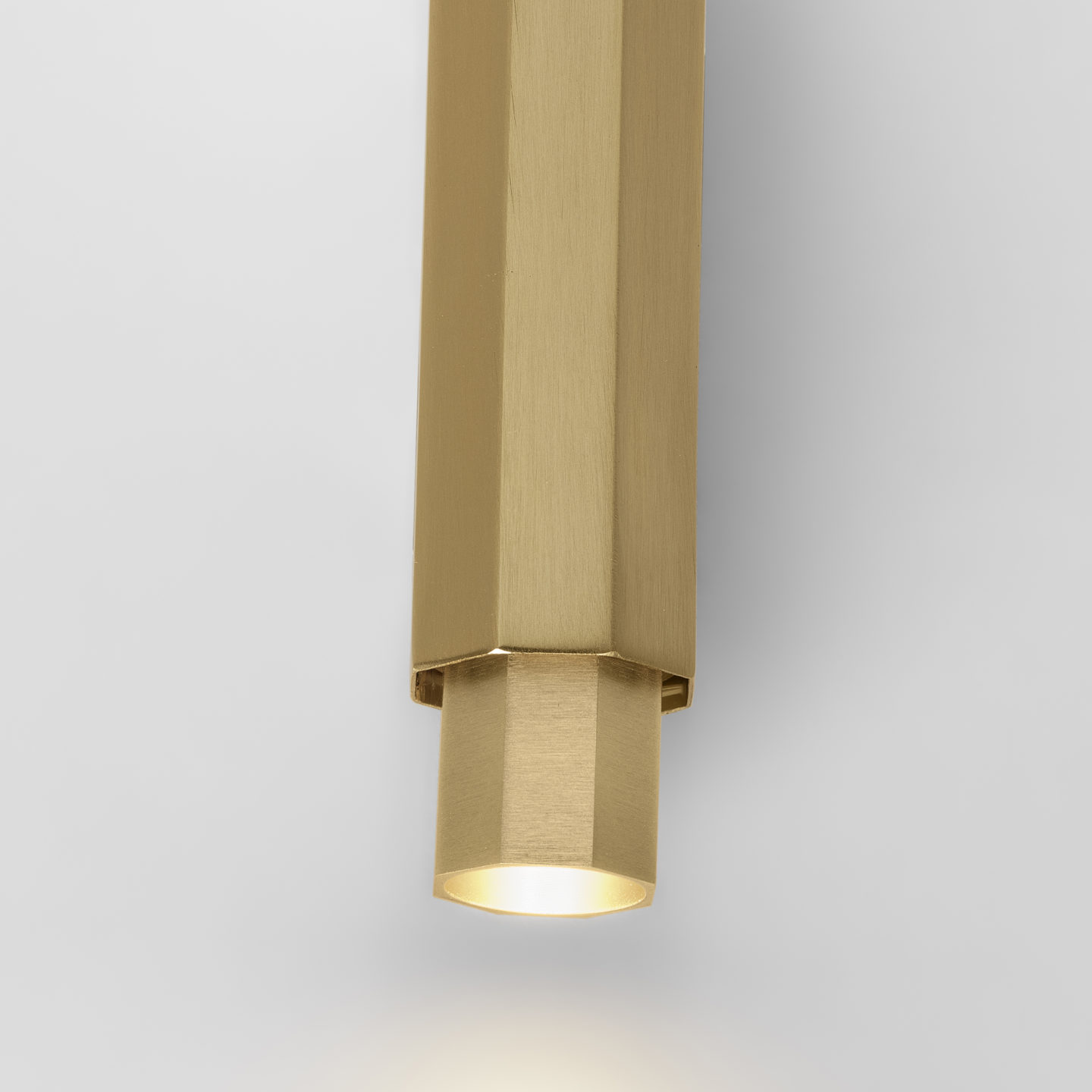 Geometric Satin Gold Tube Style Wall Light - Juliettes Interiors