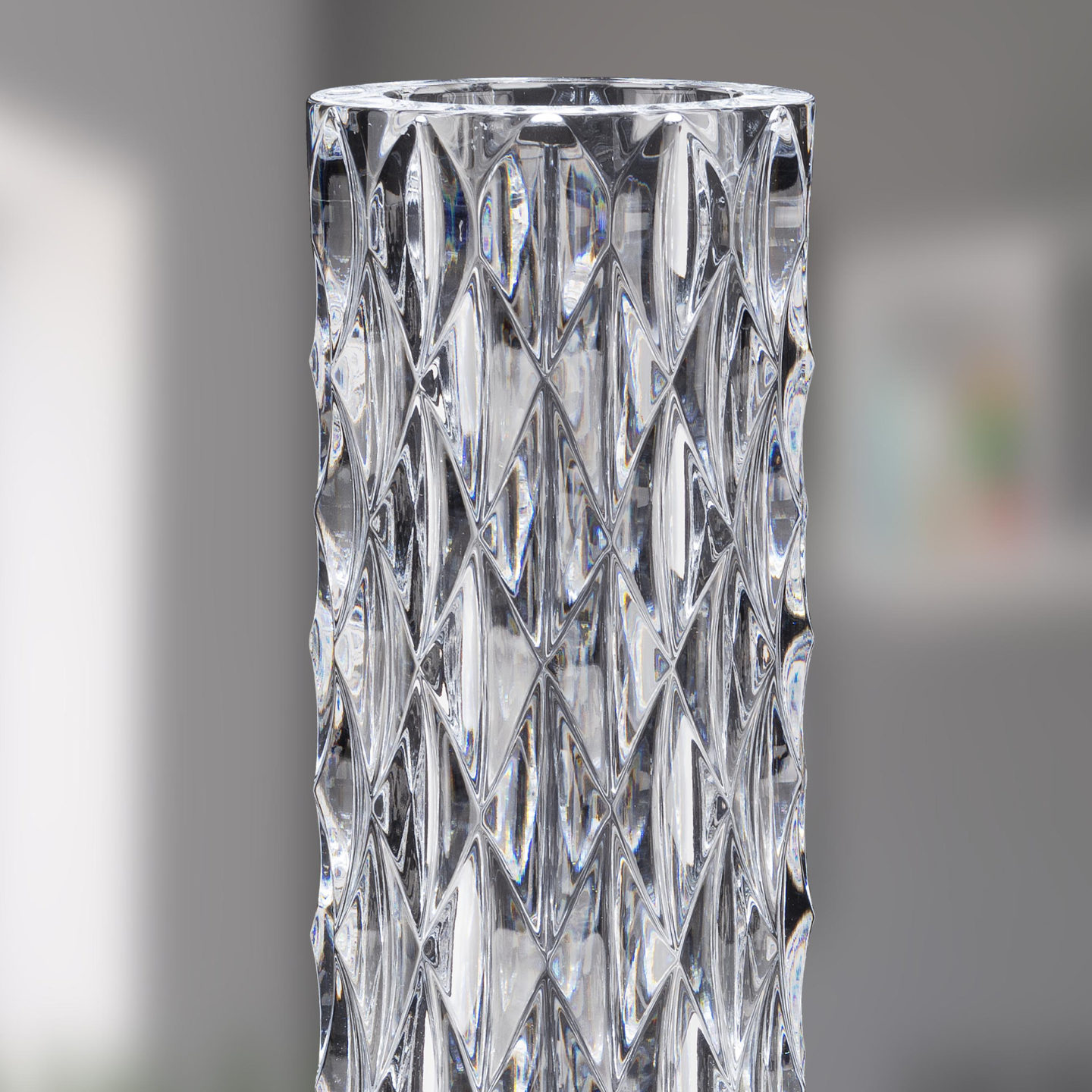 Modern Vertical Faceted Crystal Table Lamp - Juliettes Interiors