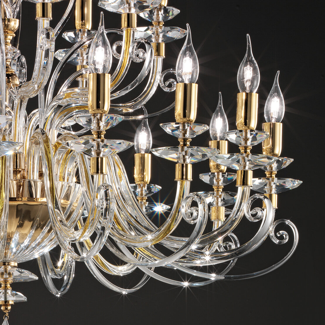 Large Classic Candle Style Chandelier - Juliettes Interiors