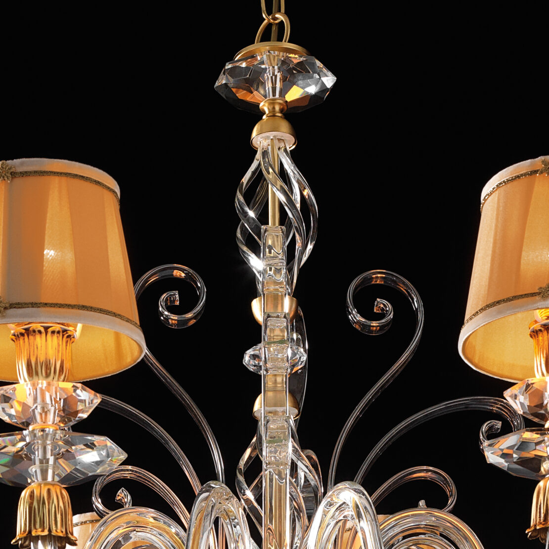 Swarovski® Crystal Chandelier With Shades - Juliettes Interiors