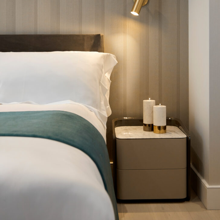 Contemporary Bedside Cabinet With Drawers - Juliettes Interiors