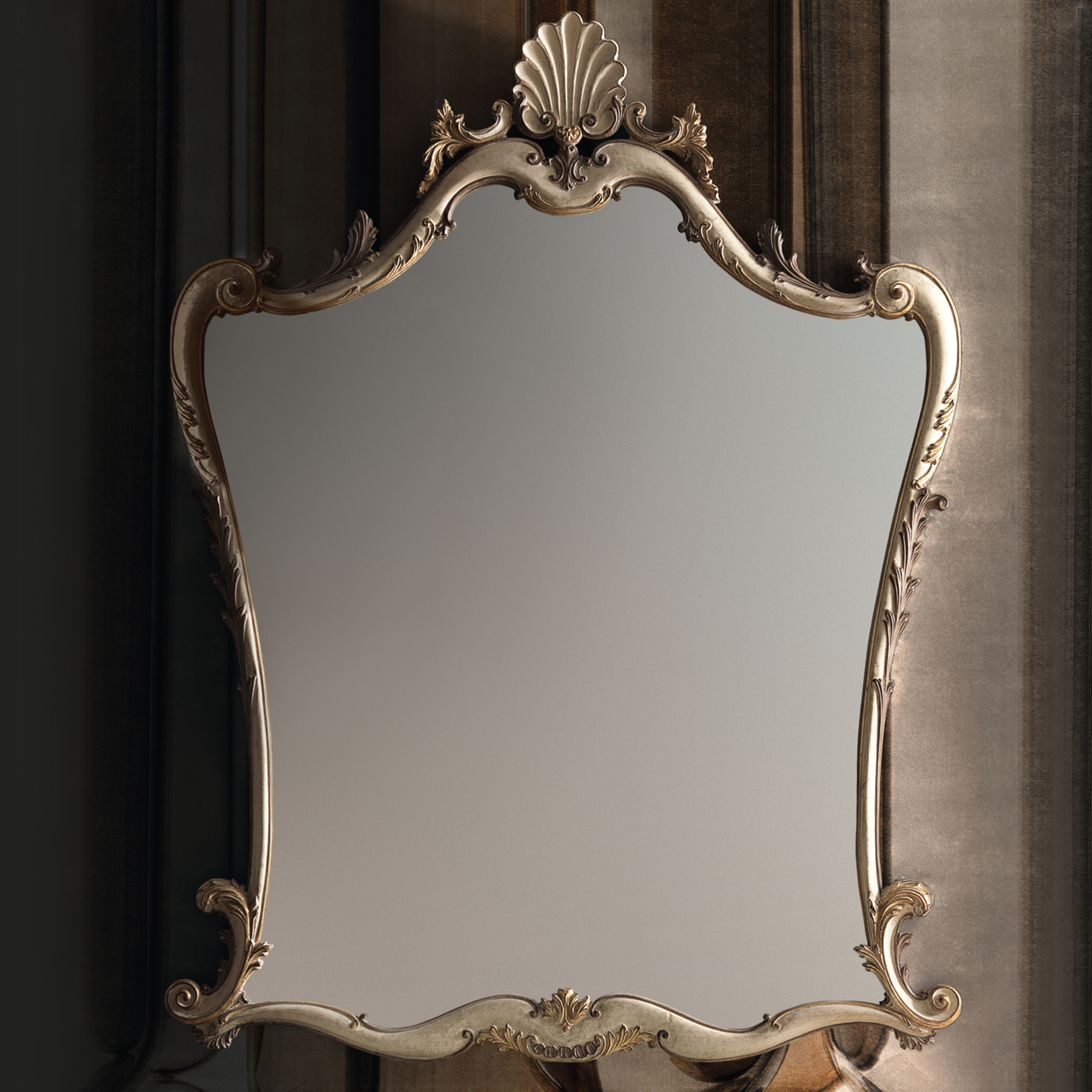 Large Rococo Style Wall Mirror - Juliettes Interiors