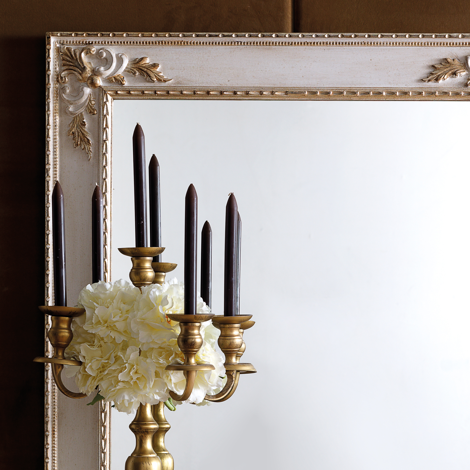 Rococo Style Rectangular Wall Mirror - Juliettes Interiors