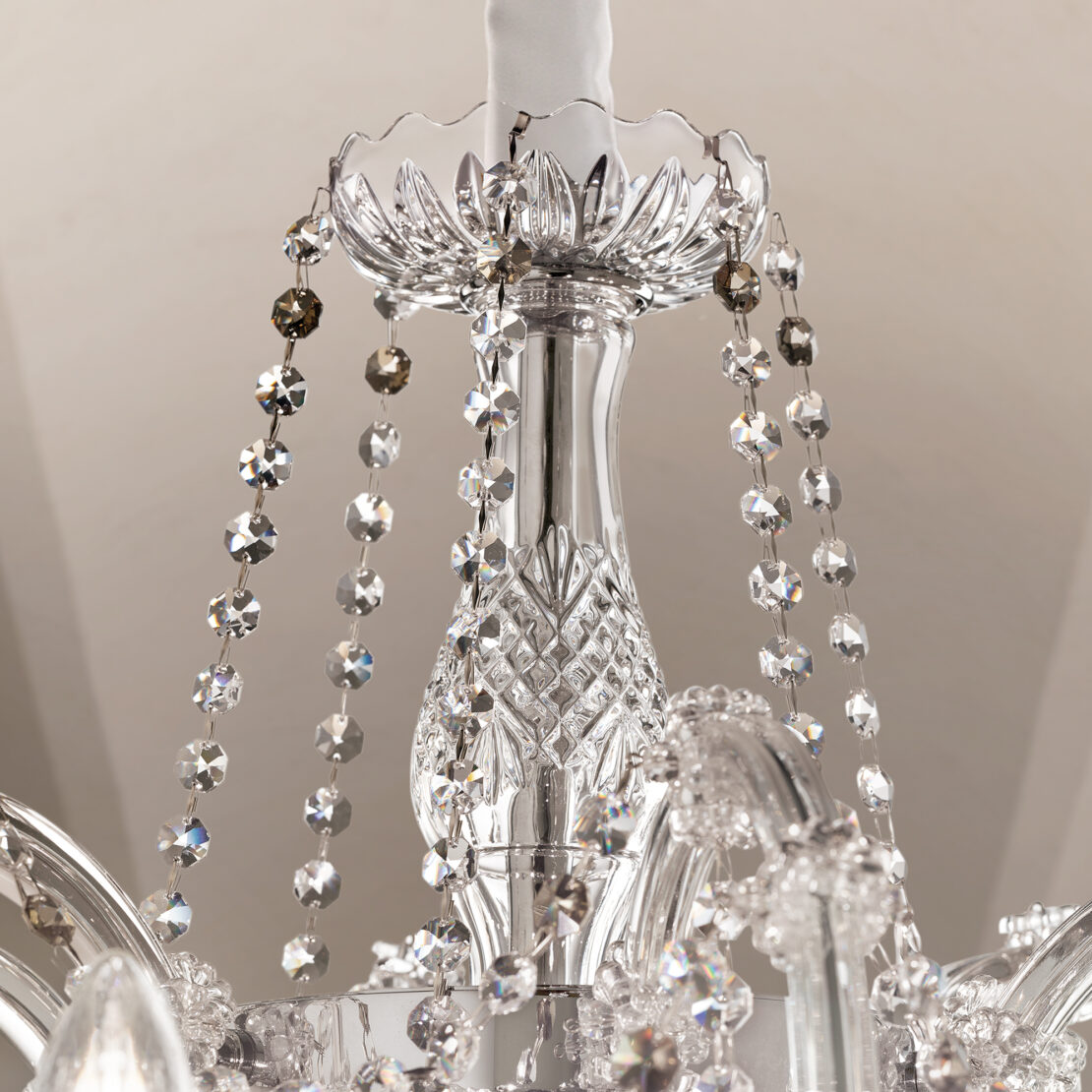 Large Statement Crystal Chandelier - Juliettes Interiors