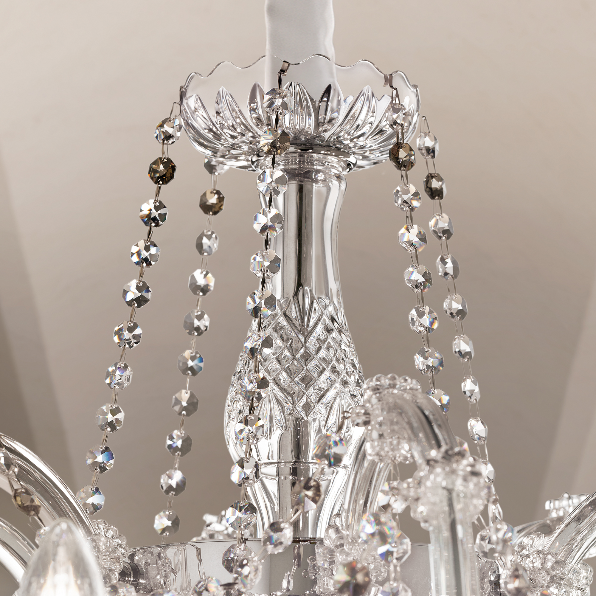 Large Statement Crystal Chandelier - Juliettes Interiors