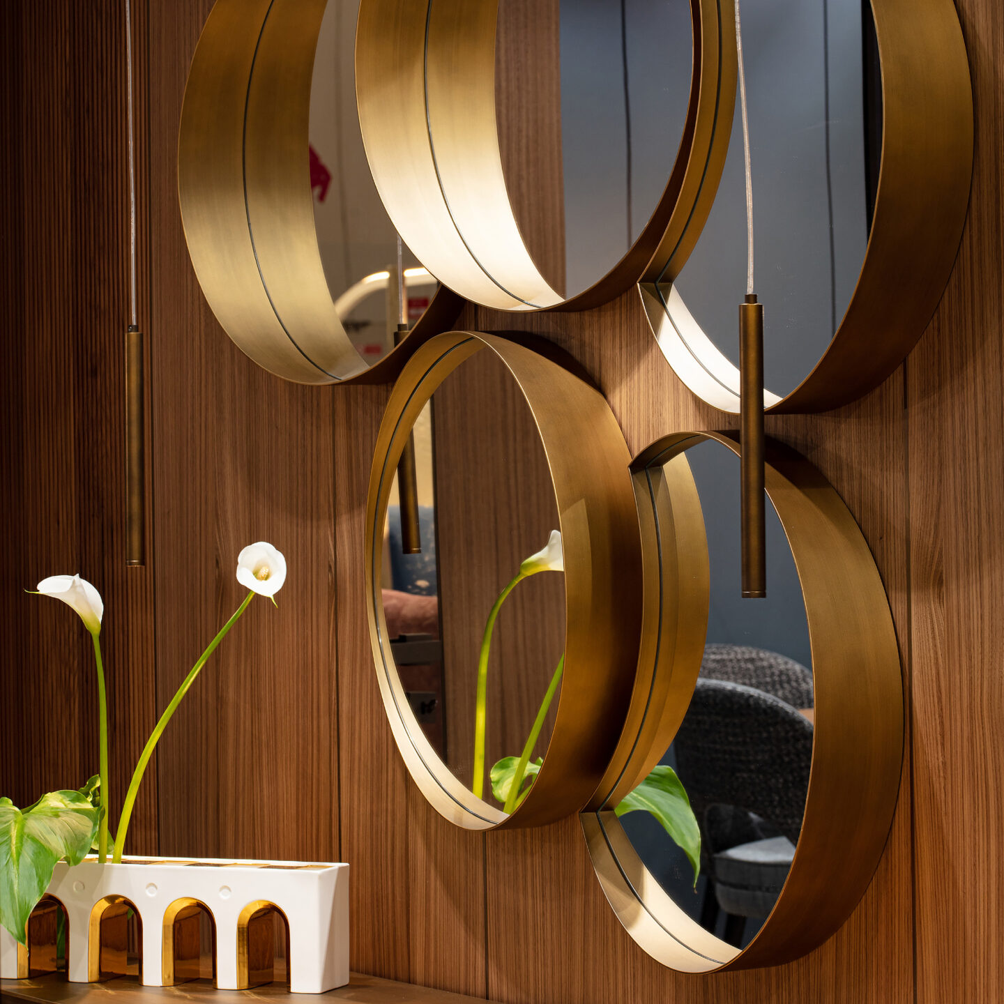 Modern Floating Wall Mirror Cluster - Juliettes Interiors